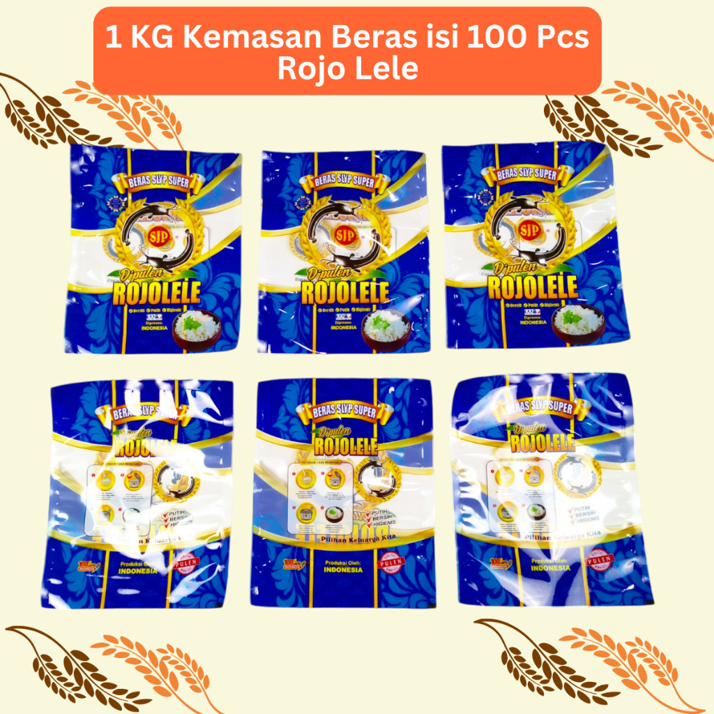 Jual GL78MR Kemasan Beras 1 KG Rojo Lele Premium isi 100 Pcs Plastik Laminasi Printing Super ...
