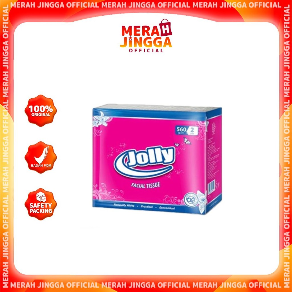 Jual Jolly Tissue Wajah 560's | Merah Jingga Official | Shopee Indonesia