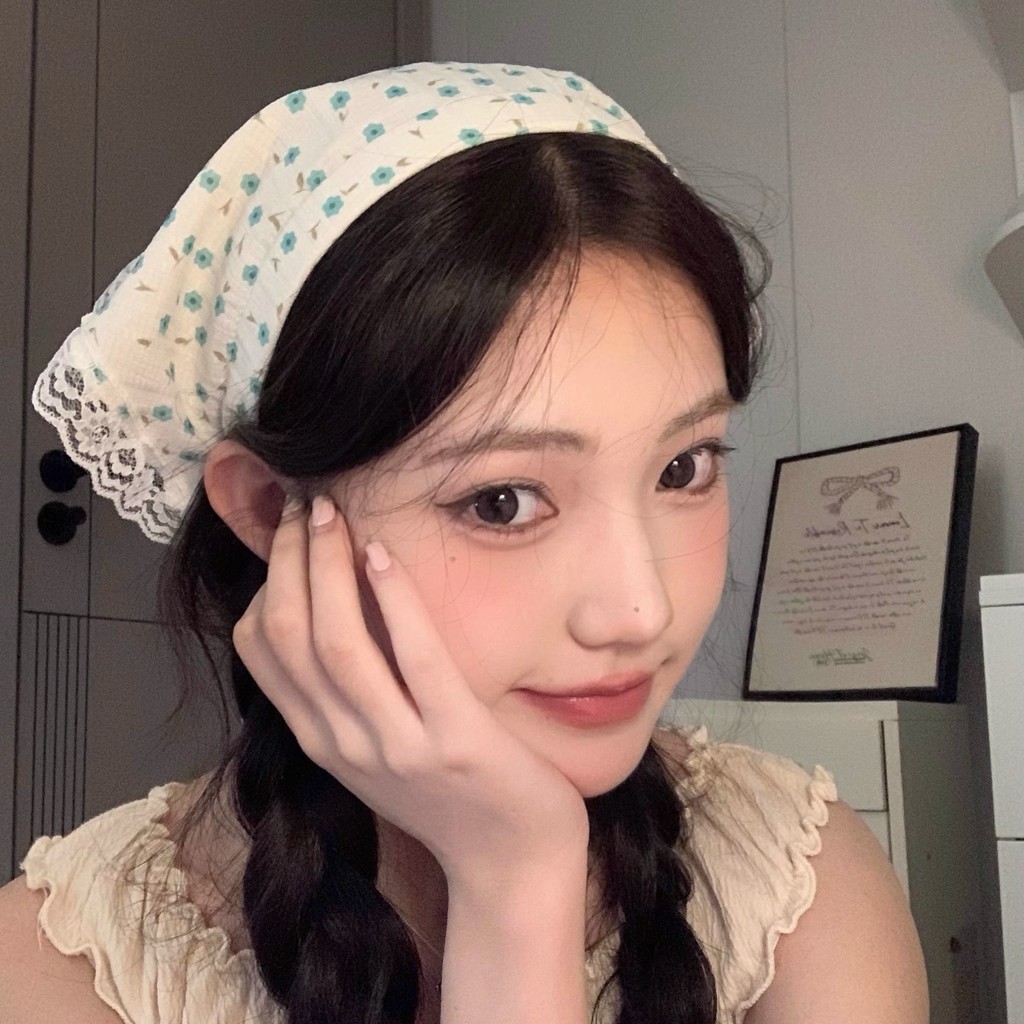 Jual Town Shell - Little Lala Ruffle Korean Head Band / Bando syal ala ...