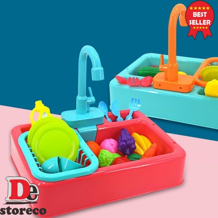 Jual (PDT) Mainan Anak Cuci Piring - Diswashing Sink Wastafel Cuci ...