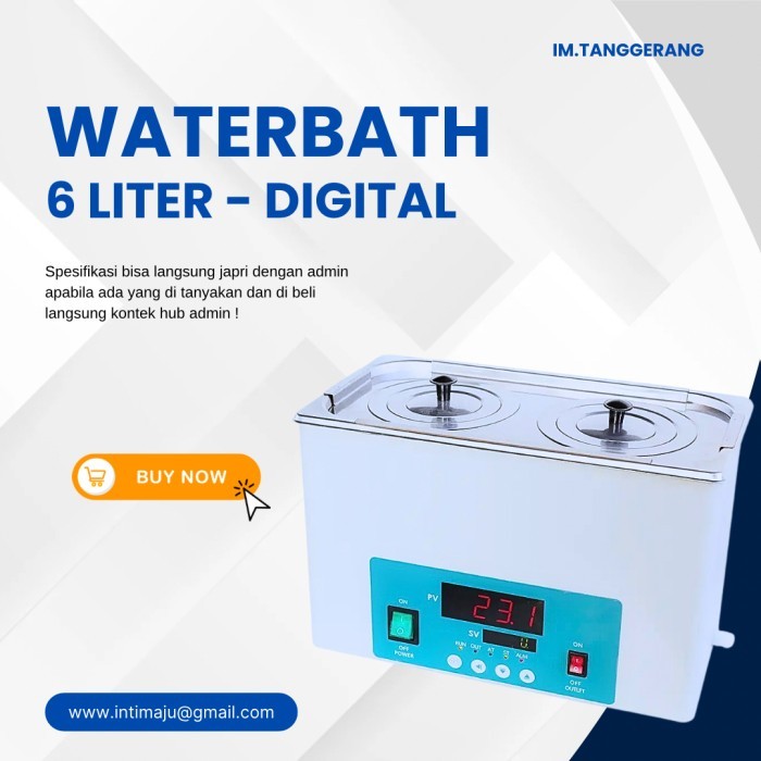 Jual 6 Liter - Digital Water Bath Waterbath Laboratorium 2 Lubang Anti ...