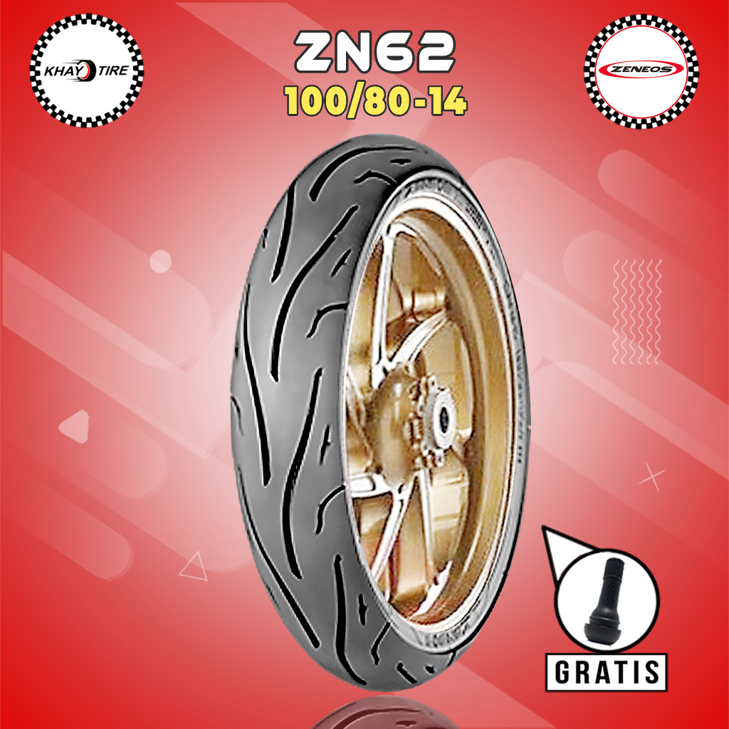 Jual Ban Depan Motor PCX ZENEOS ZN62 100/80 Ring 14 Tubeless | Shopee ...