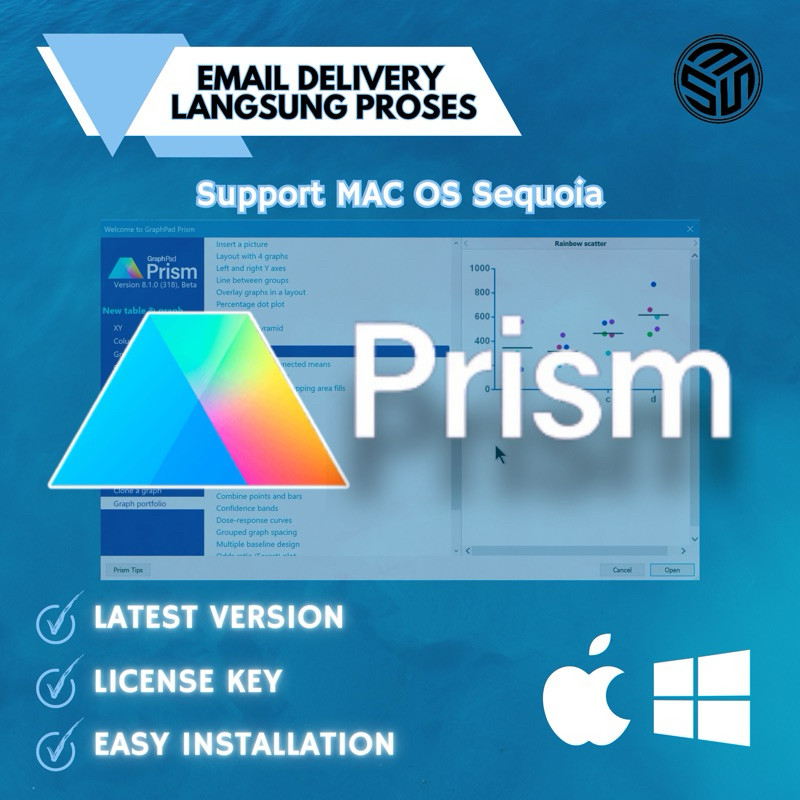 Jual Graphpad Prism 10.4.0 (Latest Version) Lisensi | Shopee Indonesia