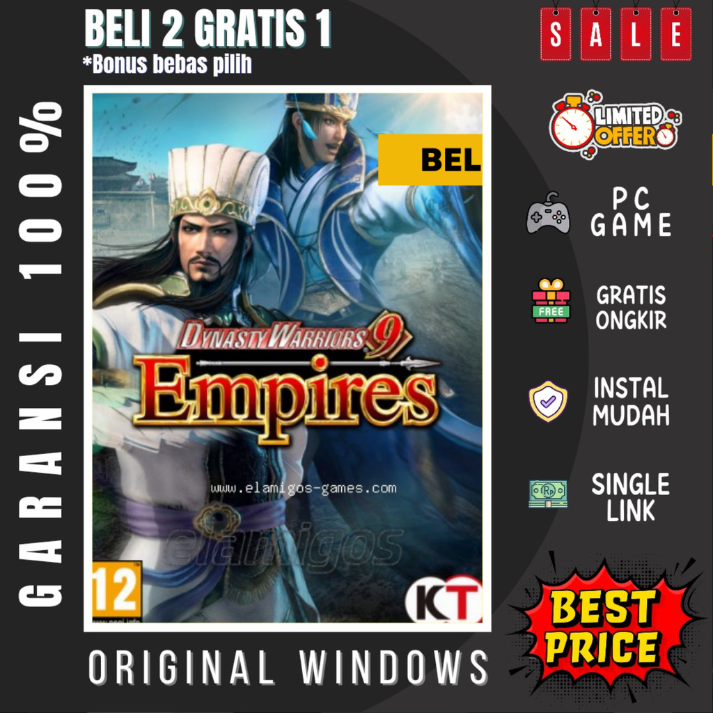 Jual DYNASTY WARRIORS 9 EMPIRES - GAME PC - GAME LAPTOP - PC GAMES - BELI 2 GRATIS 1 - ORIGINAL ...