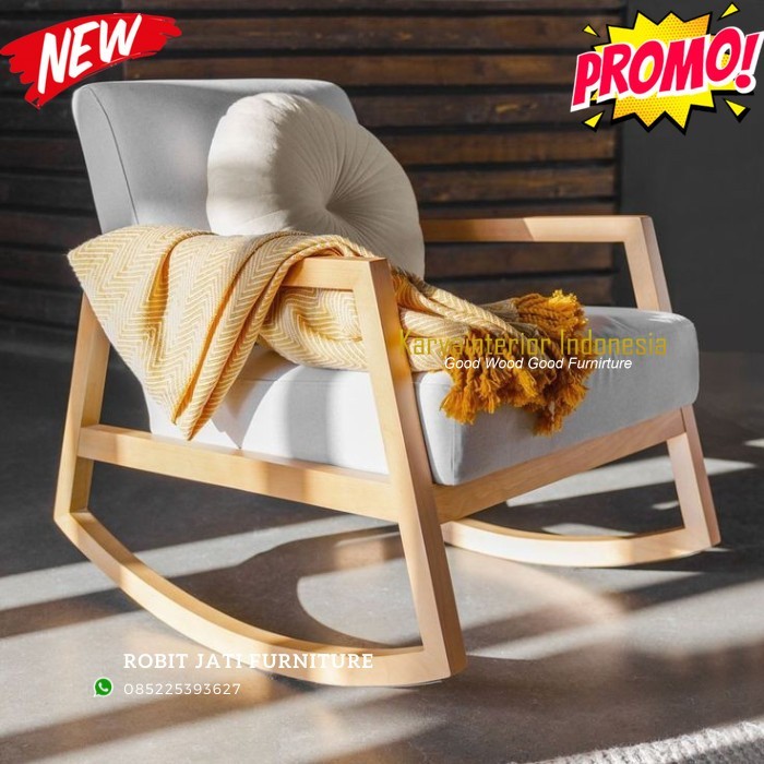 Jual Kursi Goyang Sofa Model Kayu Jati Solid Kursi Goyang Baca | Shopee ...