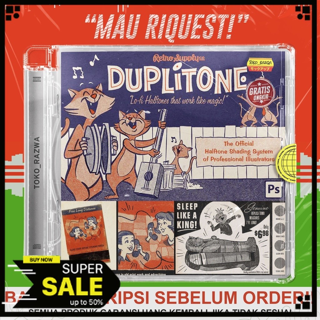 Jual DupliTone Halftone Brushes for Photoshop PS Brushes NEW | Shopee ...