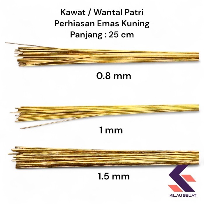 Jual Kawat Wantal Patri Untuk Perhiasan Emas Kuning dan Emas Merah ...