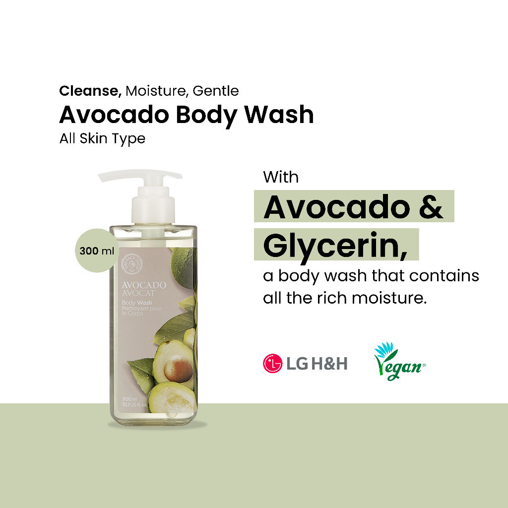 Jual THE FACE SHOP Avocado Body Wash With Avocado Extract (Vit E ...