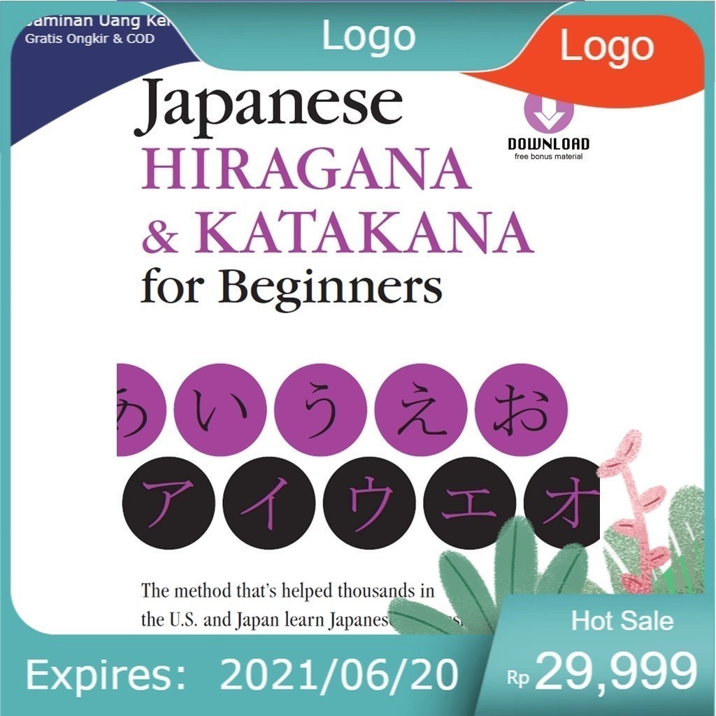 Jual Japanese Hiragana & Katakana for Beginners / Black White | Shopee ...