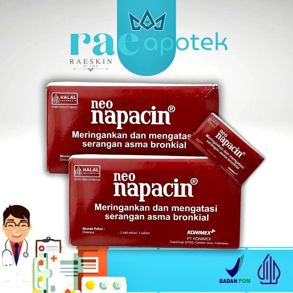 Jual Neo Napacin untuk Meringankan & Mengatasi Serangan Asma (4 Tablet ...