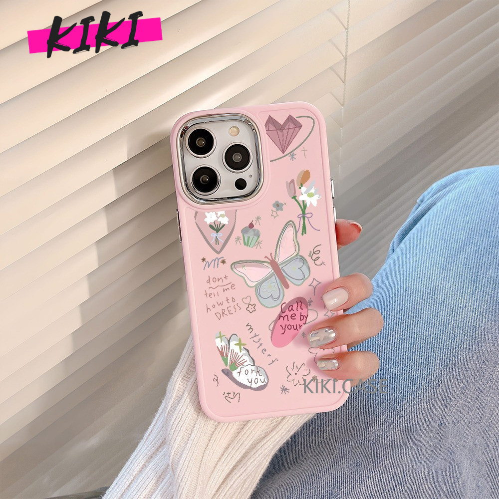 Jual Casing Kompatibel Untuk iPhone 11 Kupu-kupu merah muda segar kecil ...