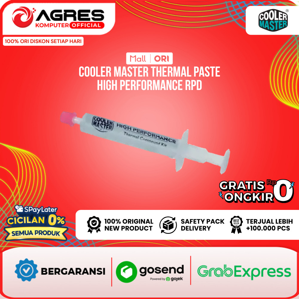 Jual COOLER MASTER THERMAL PASTE HIGH PERFORMANCE RPD | Shopee Indonesia