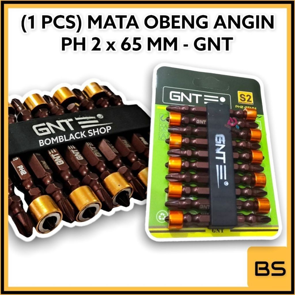 Jual GNT Mata Obeng Angin Magnet PH 2 x 65 mm PH2x65mm Mata Bor Obeng ...