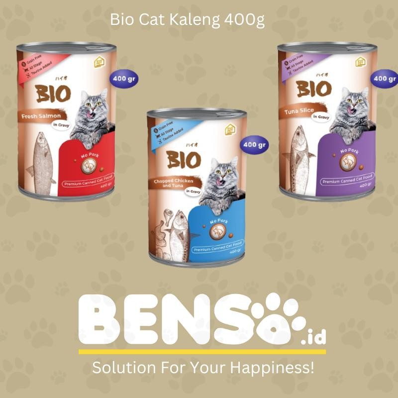 Jual Makanan Kucing - Makanan Basah Kucing Bio Cat Kaleng Can Cat Wet ...