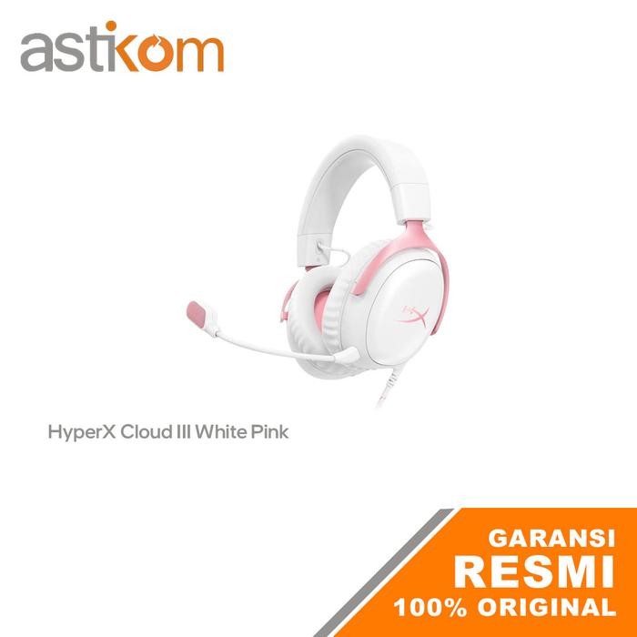 Jual Gaming Headset HyperX Cloud III White Pink Wired | Shopee Indonesia