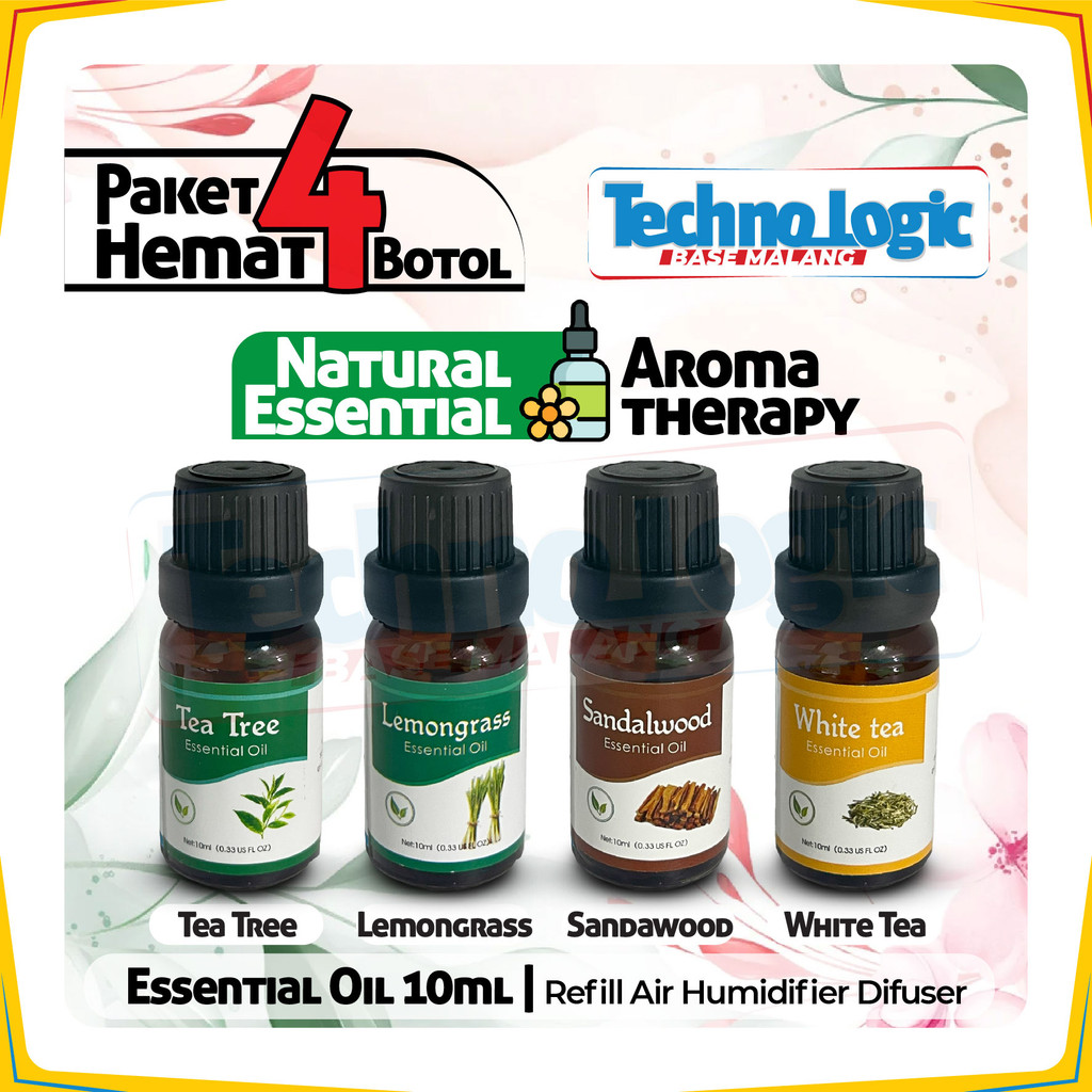 Jual PAKET 4 BOTOL Oil Aromatherapy Fragrance Oil Essential Aromaterapi Diffuser Humidifier 10ml ...