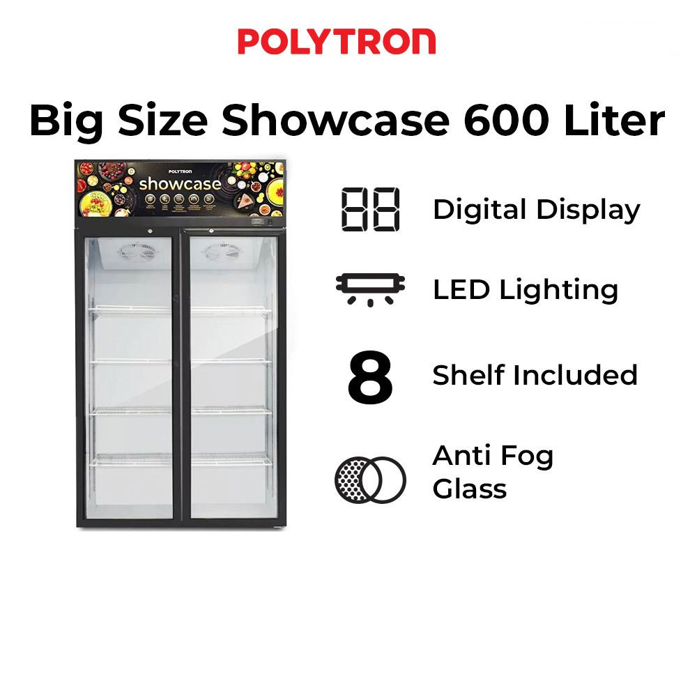 Jual SHOWCASE POLYTRON SCN610 SHOWCASE DISPLAY COOLER 600 LITER SCN 610 ...