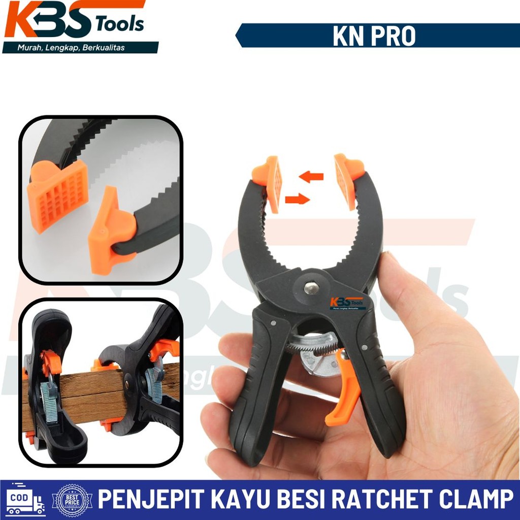Jual Spring Clamp Ratchet 6" 8" - Catok Per Alat Penjepit Kayu Besi ...