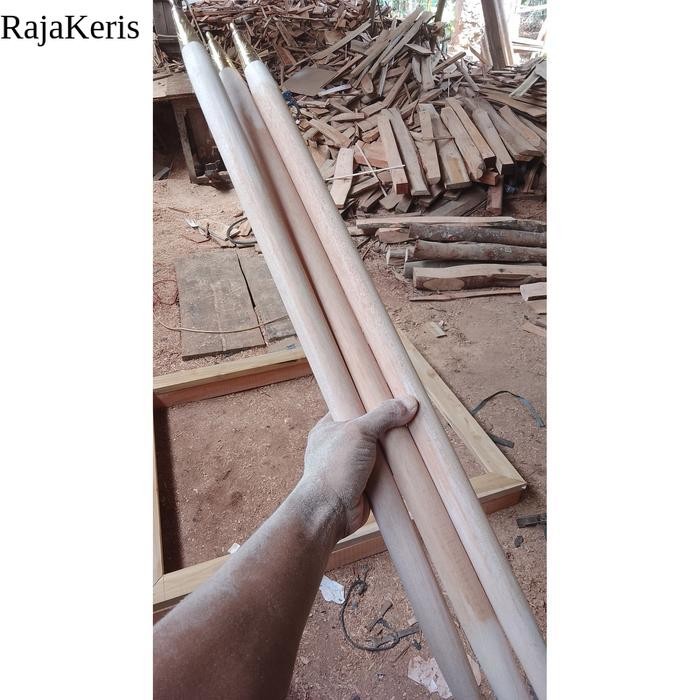 Jual deder tombak dari kayu mahoni ulir utuh tunjung kuningan gratis ...
