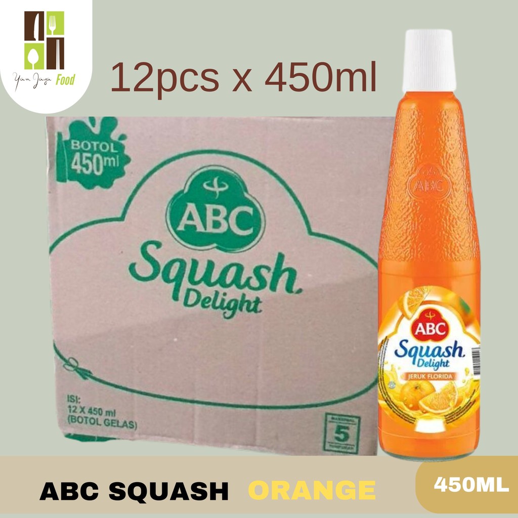 Jual ABC Squash Delight Orange Sirup / Lychee Sirup 1Karton 12 pcs ...