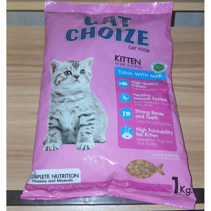 Jual CAT CHOIZE KITTEN TUNA 1 KG MAKANAN ANAK KUCING NUTRISI LENGKAP ...