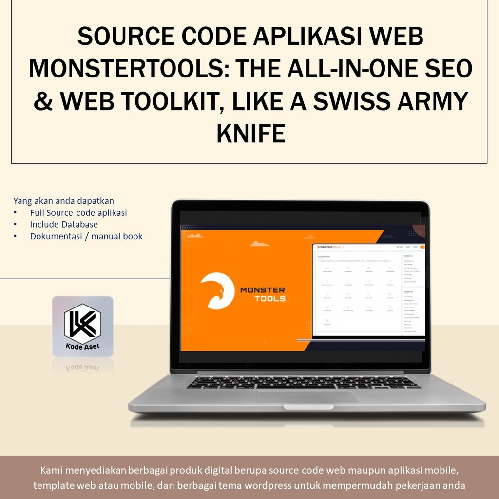 Jual SOURCE CODE APLIKASI WEB MONSTERTOOLS: THE ALL-IN-ONE SEO & WEB TOOLKIT, LIKE A SWISS ARMY ...
