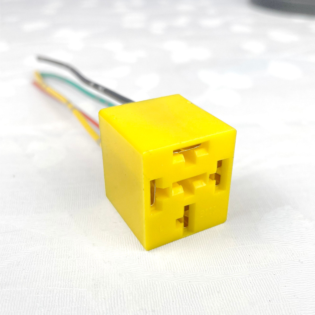 Jual Socket Soket Relay Riley 4 Kaki + Kabel Bintik Tembaga 12v 24c 40A ...