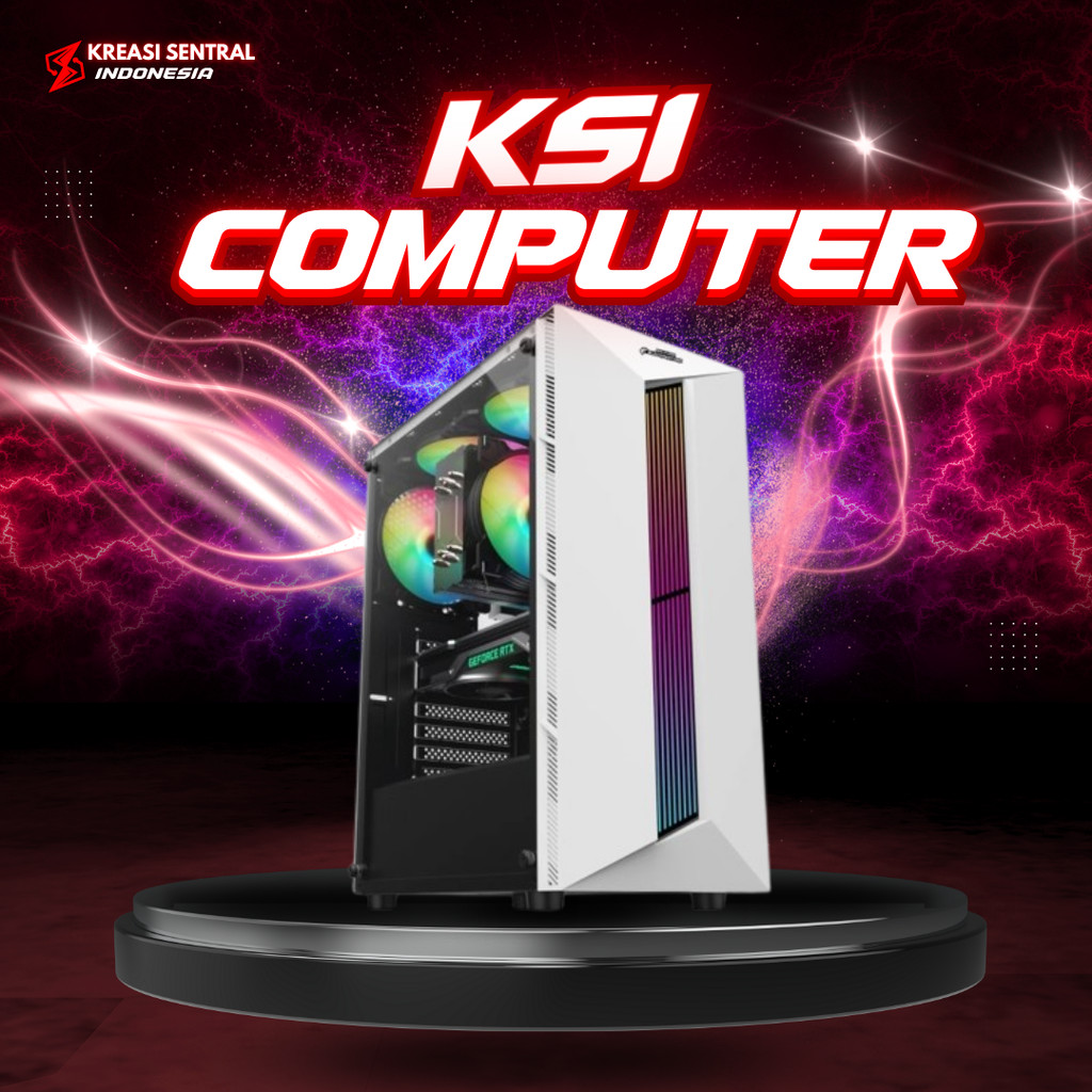 Jual PC Gaming Fullset AMD Ryzen 5 5600G SSD 128GB lengkap LED 24 inc ...