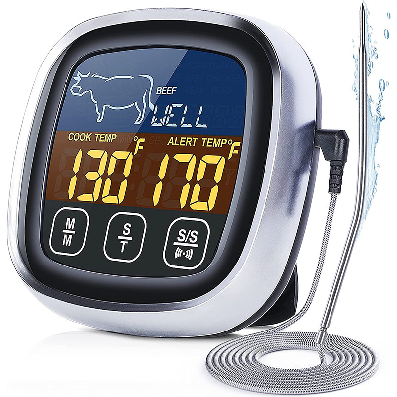 Jual Digital Meat Kitchen Thermometer Stainless Waterproof Meat ...