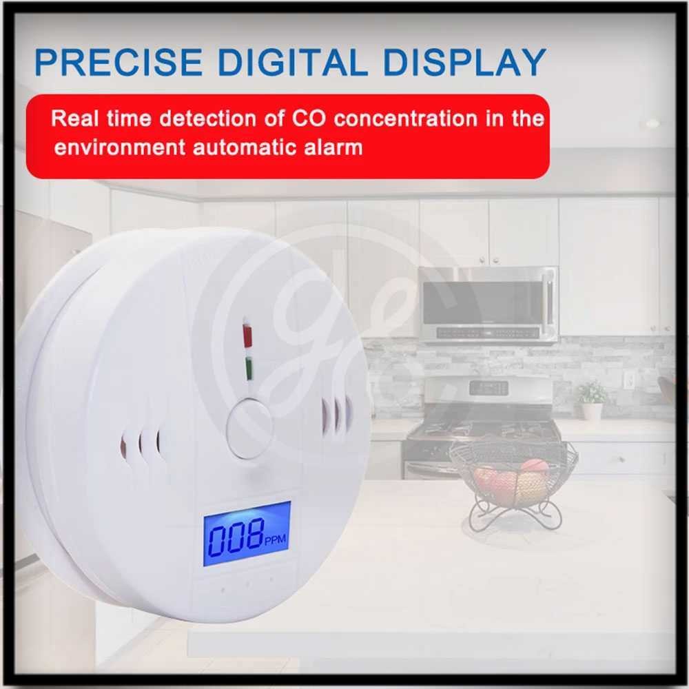 Jual [GE] LESHP Detektor CO Carbon Monoxide Smoke Alarm Detector ...