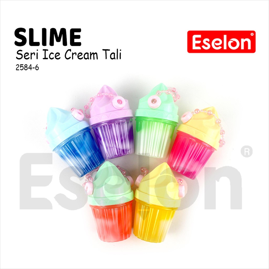 Jual Slime Import ICE CREAM TALI / Slime Tabung Fancy 2584-6 | Shopee ...