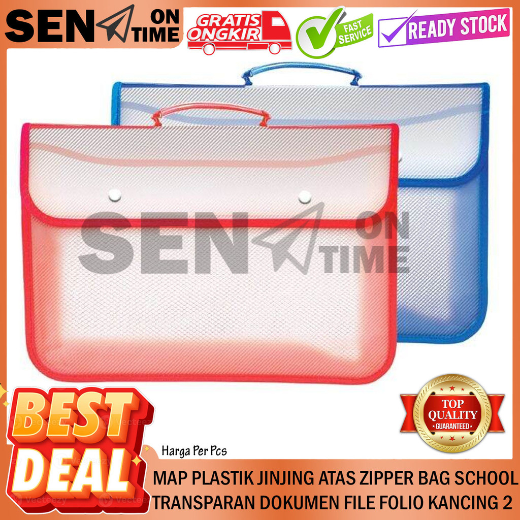 Jual Map Plastik Pelastik Zipper Ziper Jala Bag Tas Tenteng Atas ...