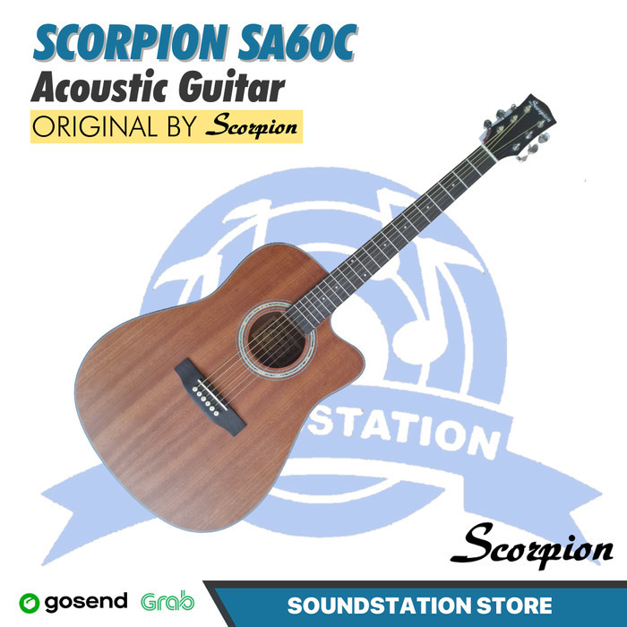Jual Scorpion SA60C Acoustic Guitar - Gitar Akustik | Shopee Indonesia