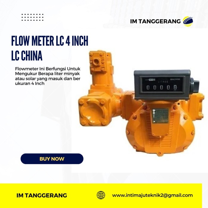 Jual Flow Meter LC 4 Inch Flow Meter Solar Minyak Akurasi Tinggi Flow ...