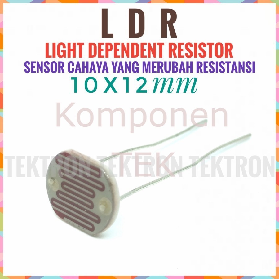 Jual LDR Sensor Cahaya 12mm Besar Light Dependent Resistor 12x10mm Big ...