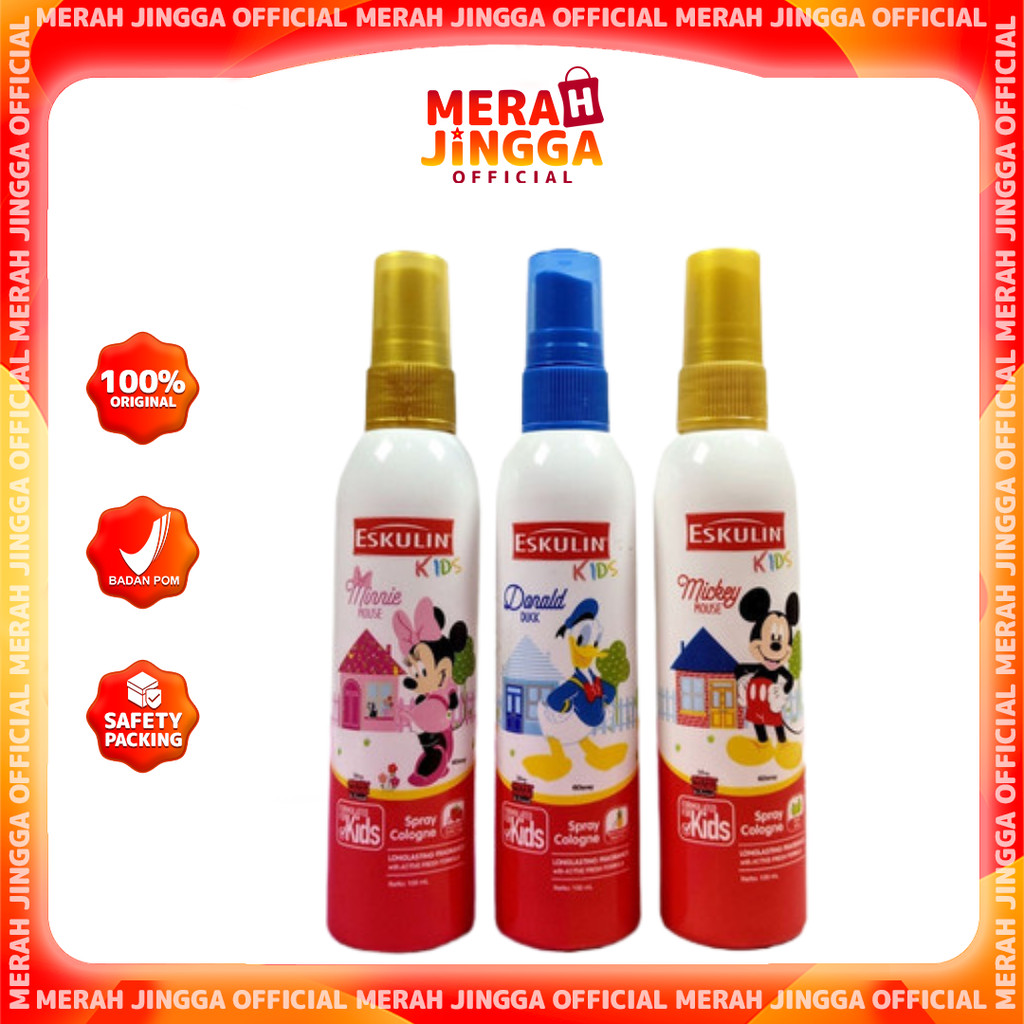Jual Eskulin Kids Spray Cologne Series 60ml & 100ml | Merah Jingga ...