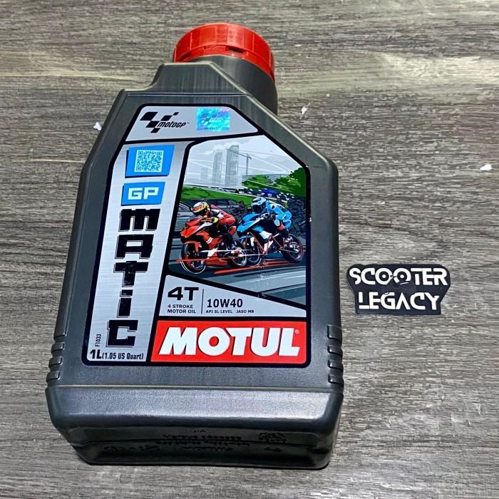 Jual Oli Mesin MOTUL 10W40 1 Liter GP Matic | Shopee Indonesia