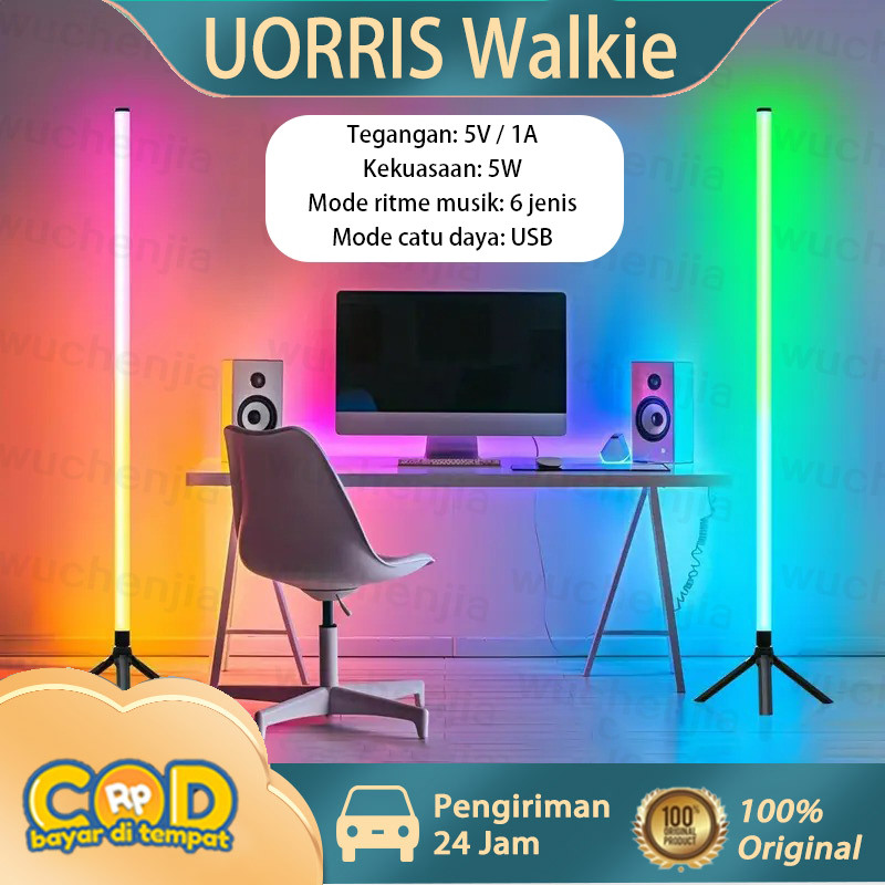Jual 100CM Lampu Lantai DC5V Lampu Standing Remote Kontrol RGB Standing ...