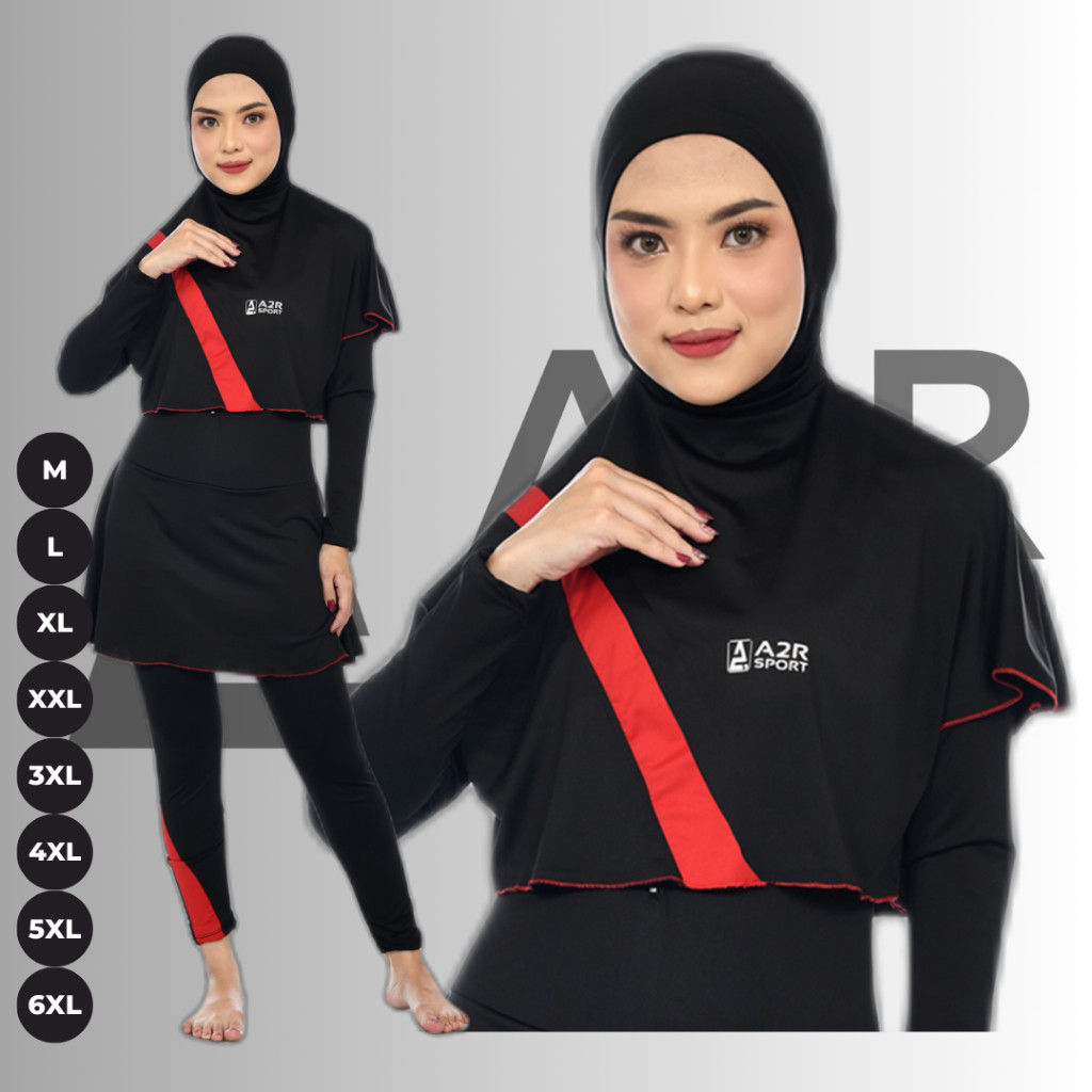 Jual ER40 Baju Renang Muslimah Dewasa hijab set balero | Shopee Indonesia