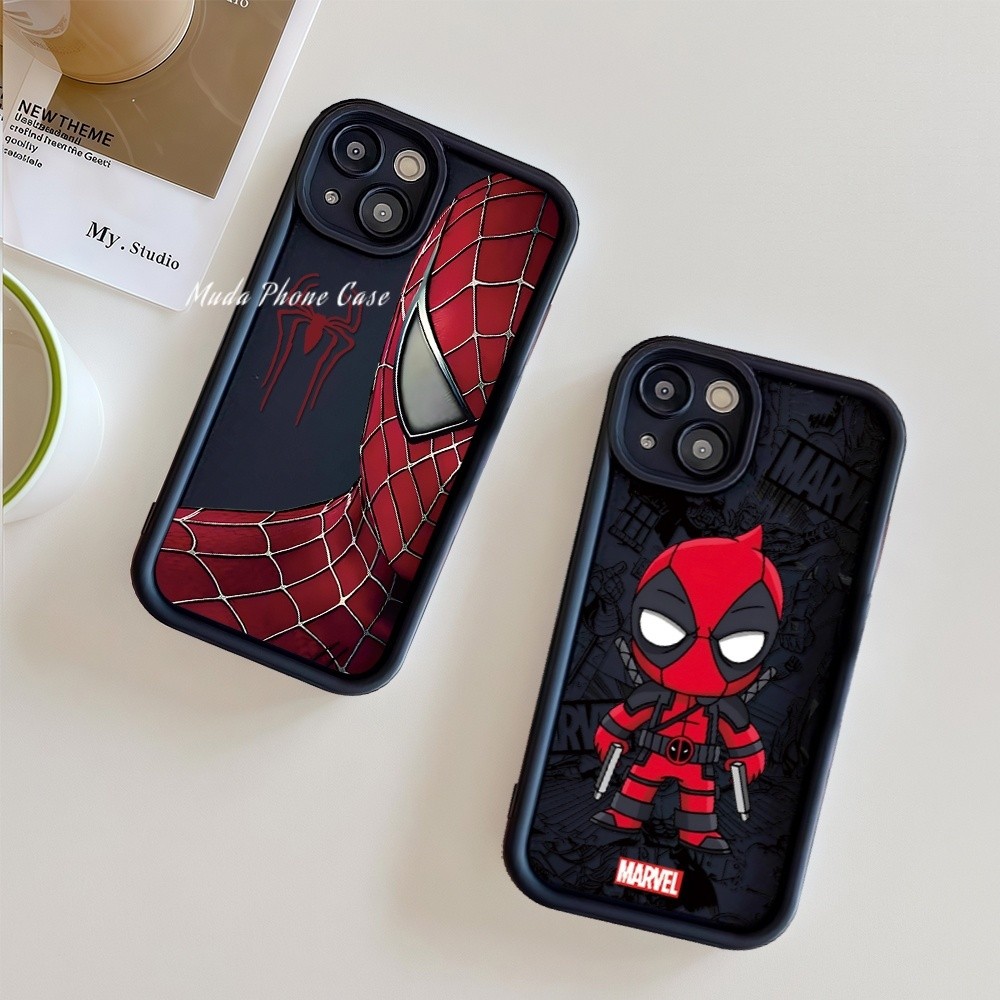 Jual OPPO Case Marvel Spider-Man Deadpool Case For Oppo A17 A16K A16 ...