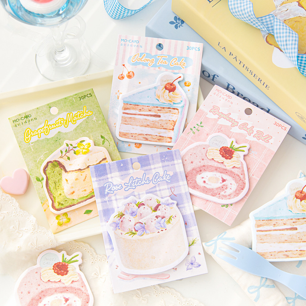Jual 30 Pcs/pack Afternoon Tea Yummy Sticky Notes Cute Kawaii Cakes ...