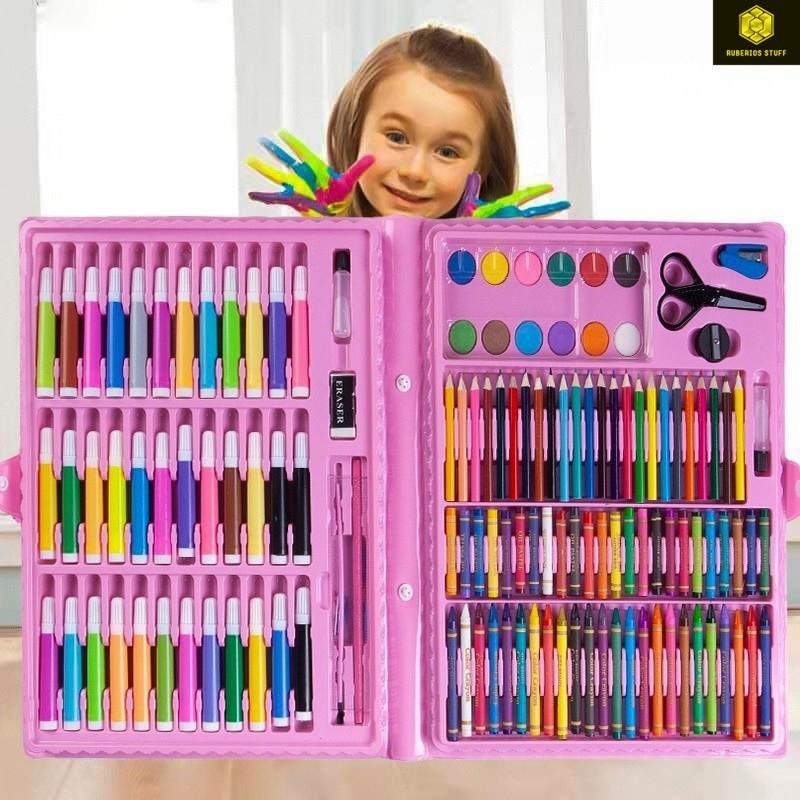 Jual Crayon Anak Set Koper 150 in 1 Crayon Mewarnai dan Melukis Lengkap ...