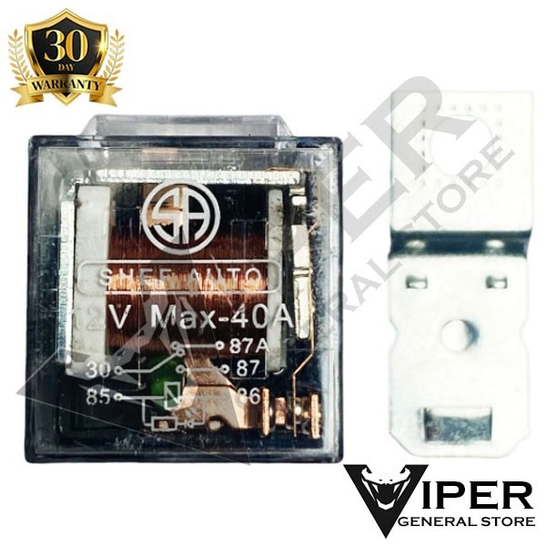 Jual Relay Kaki 5 Pin 87A Pemutus Arus 12V 40A (3537) | Shopee Indonesia