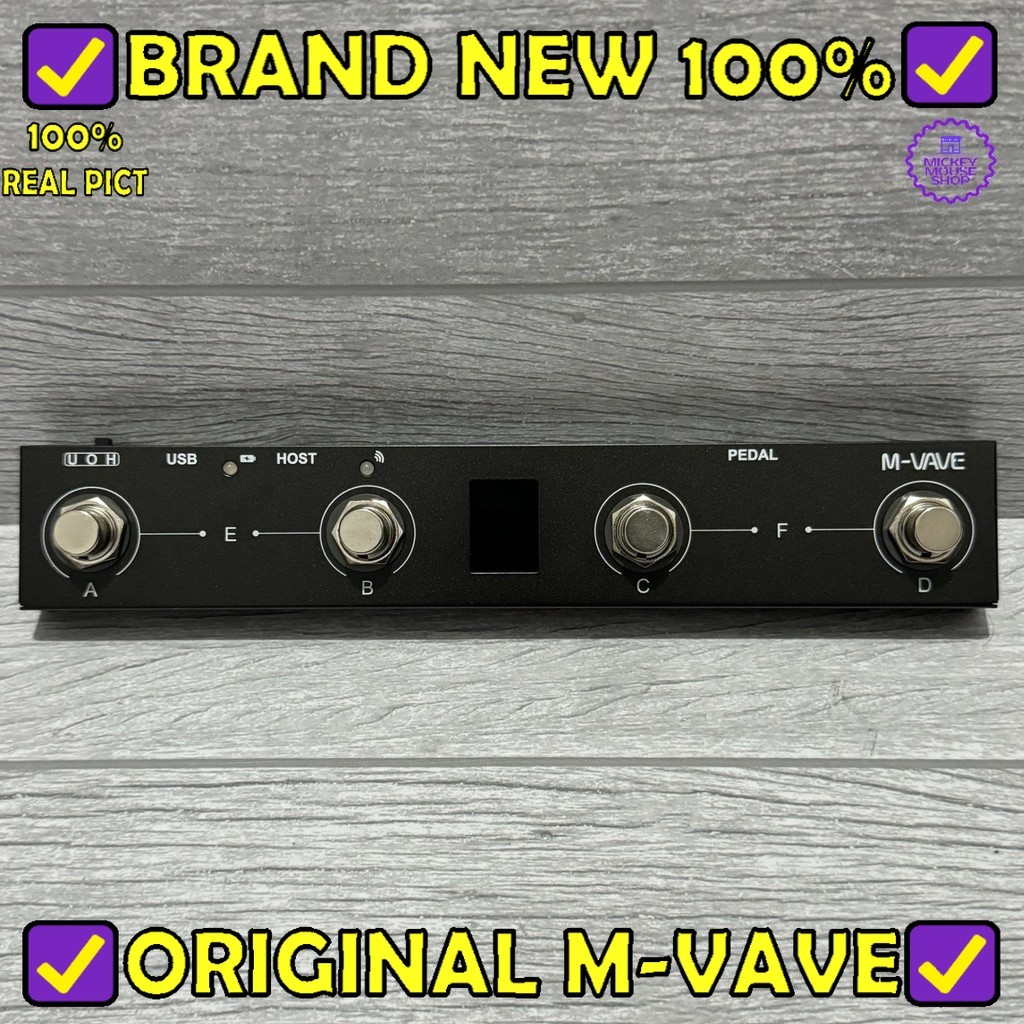 Jual Efek Gitar M-VAVE CHOCOLATE Plus BT Wireless MIDI Controller Foot ...
