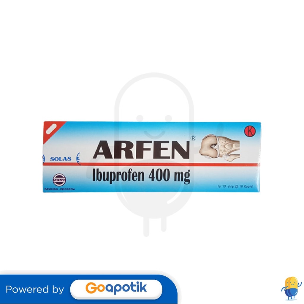 Jual Arfen 400 Mg Box 100 Kaplet | Shopee Indonesia