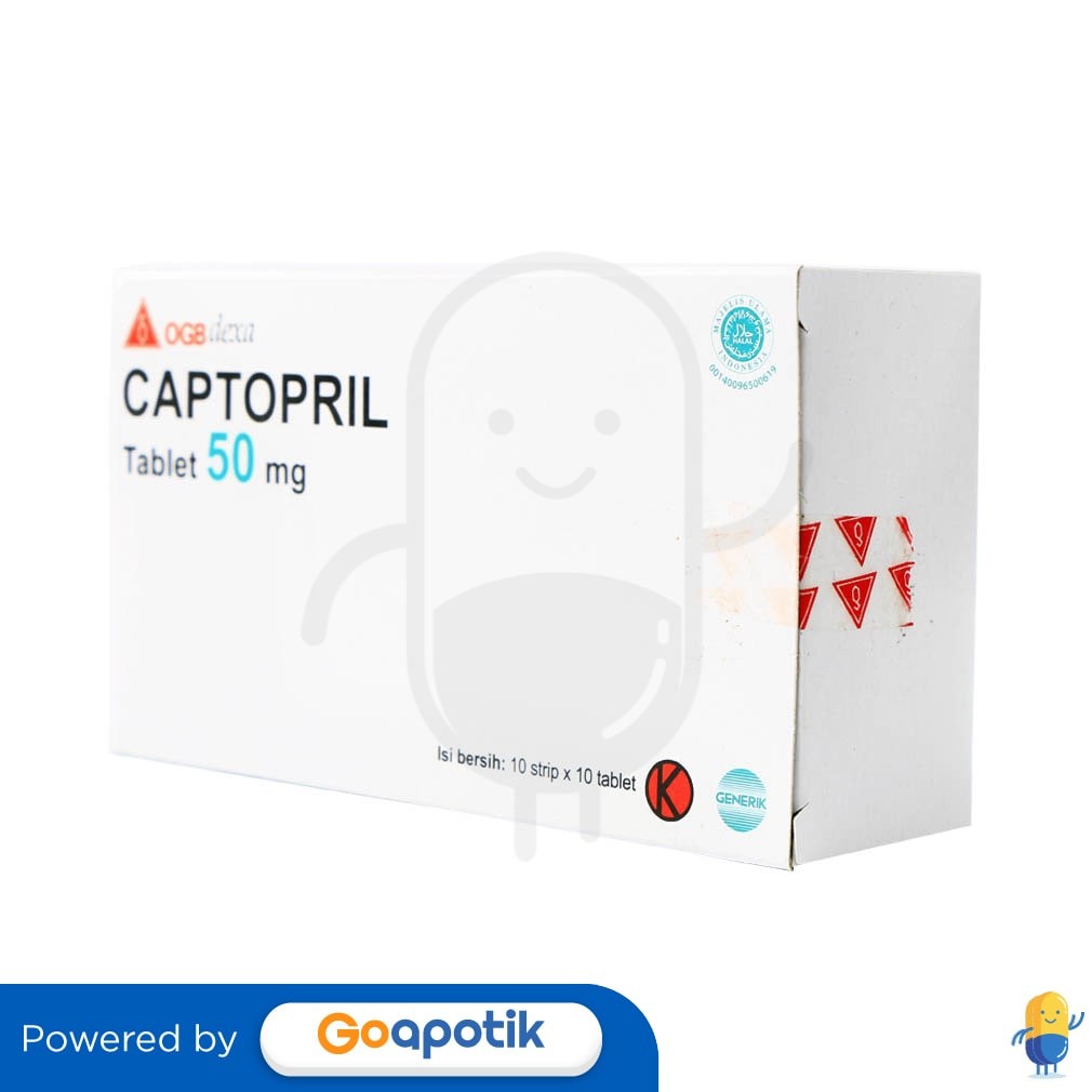 Jual Captopril Ogb Dexa Medica 50 Mg Box 100 Tablet / Hipertensi | Shopee Indonesia