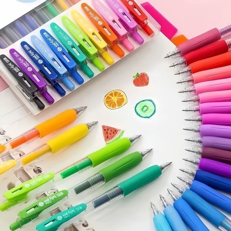 Jual Pulpen gel/pulpen warna/pulpen mekanik/stabilo pulpen jus 24 warna ...