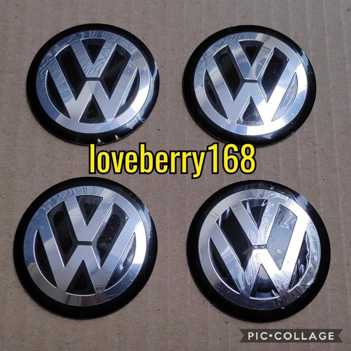 Jual sticker stiker lapisan tutup dop velg mobil logo VW volks wagen ...