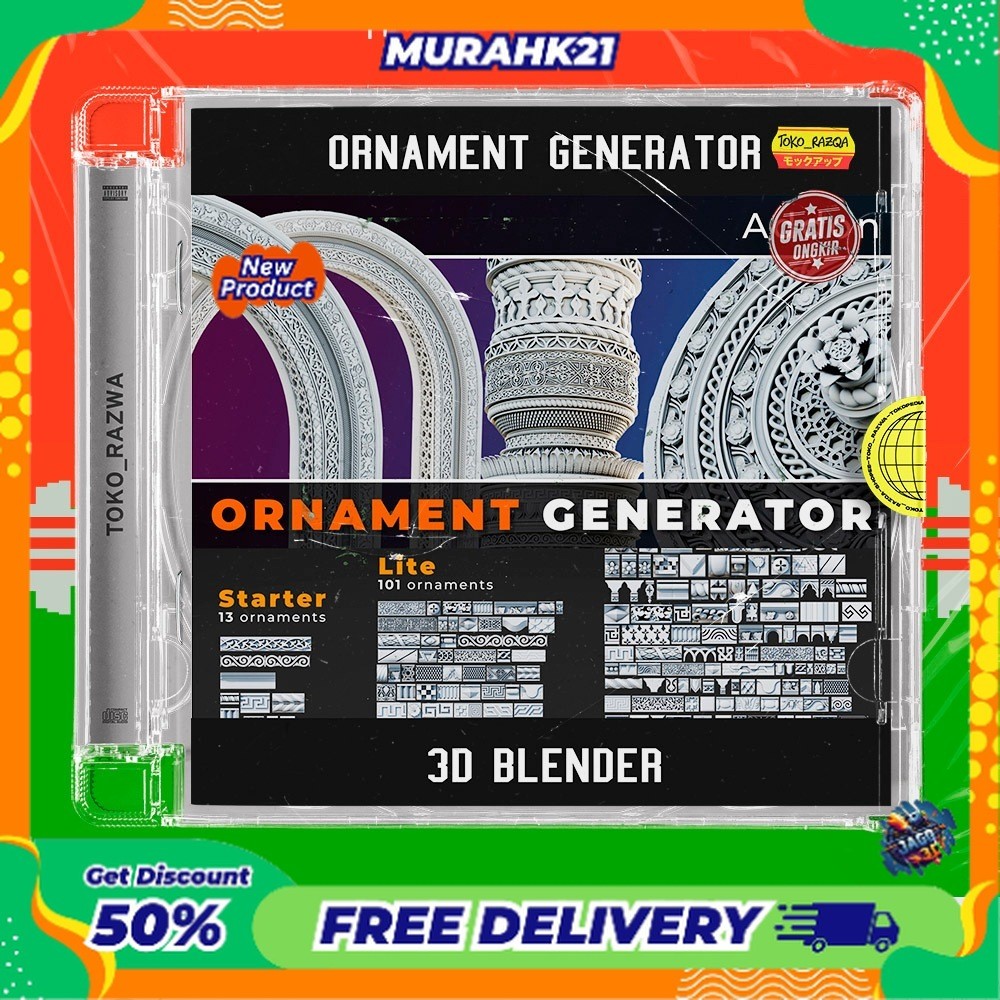 Jual 3D Blender - Ornament Generator - 020525 NEW BLENDER ADDONS ...