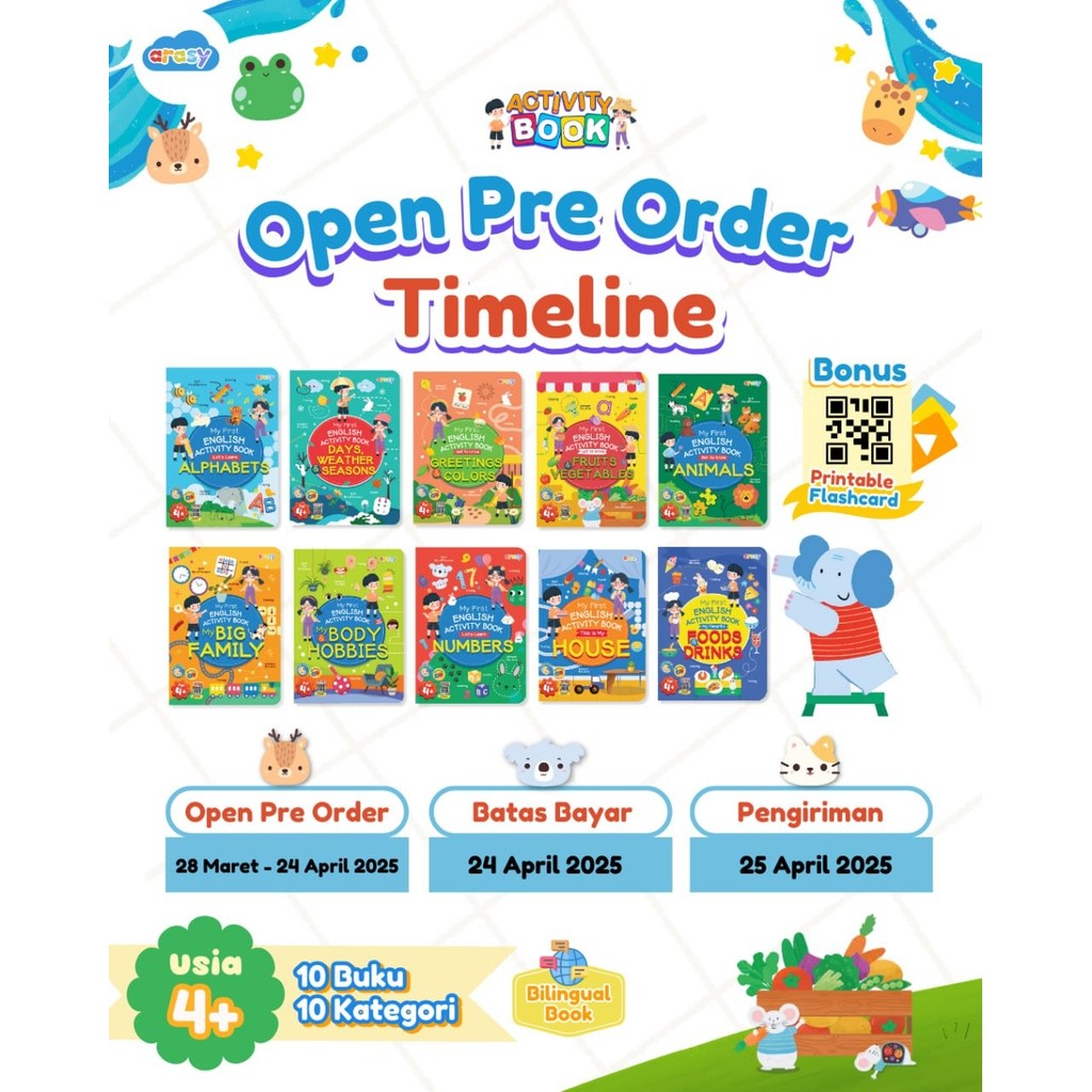 Jual [Ready Stock] My First English Activity Book (Dapat 10 Buku ...